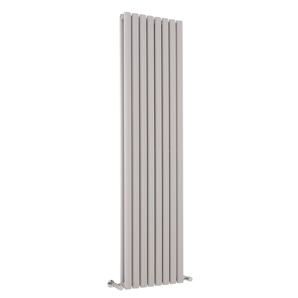 Revive - Light Gray Vertical Double-Panel Designer Radiator - 70" x 18.5"