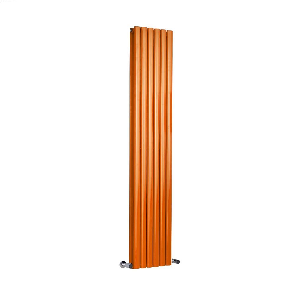 Revive - Orange Vertical Double-Panel Designer Radiator - All Sizes