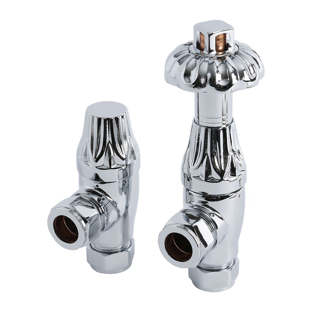 Chrome Thermostatic Radiator Valve Pack
