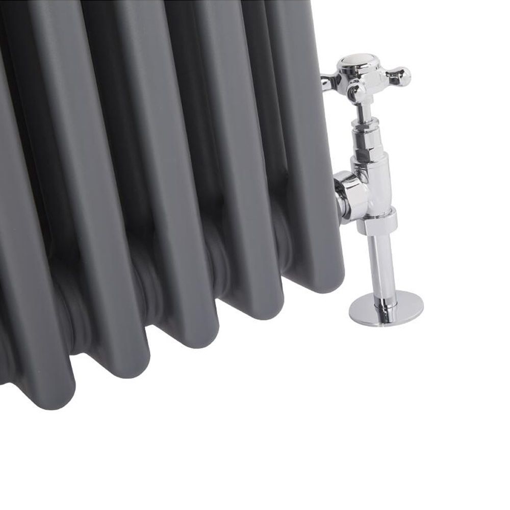 Regent - Anthracite Horizontal 3-Column Traditional Cast-Iron Style ...