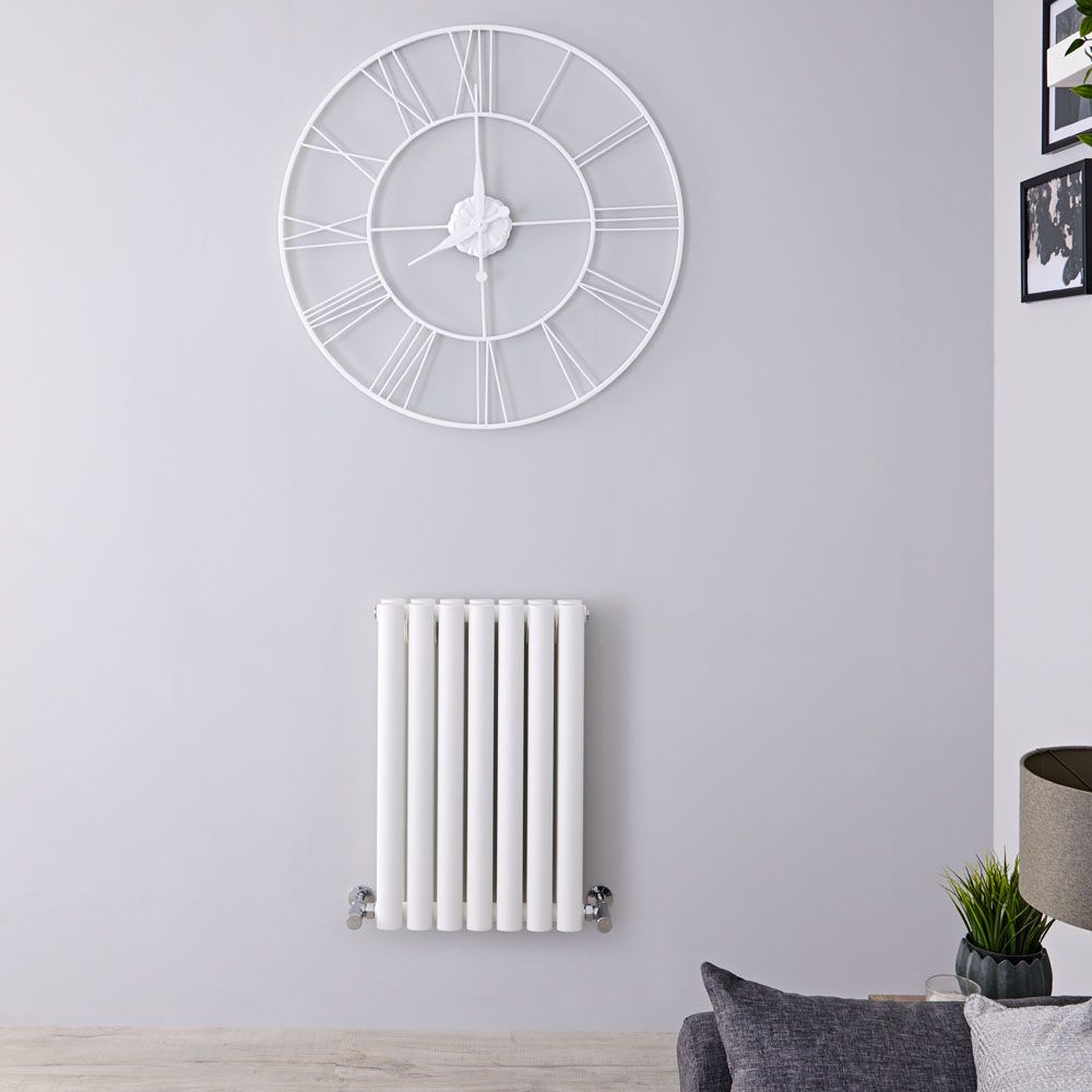 Revive - White Horizontal Double-Panel Designer Radiator - 25" x 16.25"