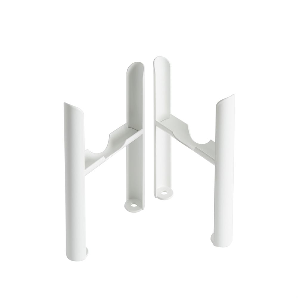 White Floor Mounting Kit for Four-Column Traditional Radiators