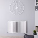 Revive - White Horizontal Double-Panel Designer Radiator - 25" x 39.25"