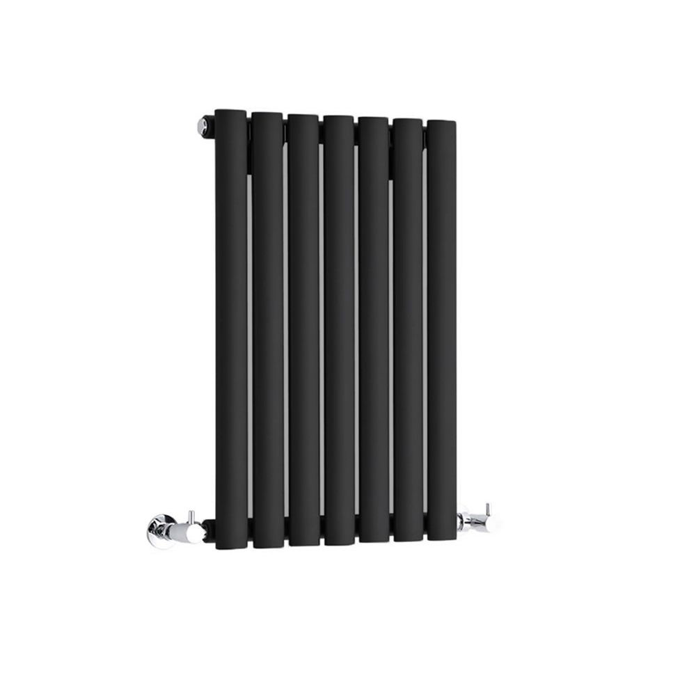 Revive - Black Horizontal Single-Panel Designer Radiator - 25" x 16.25"