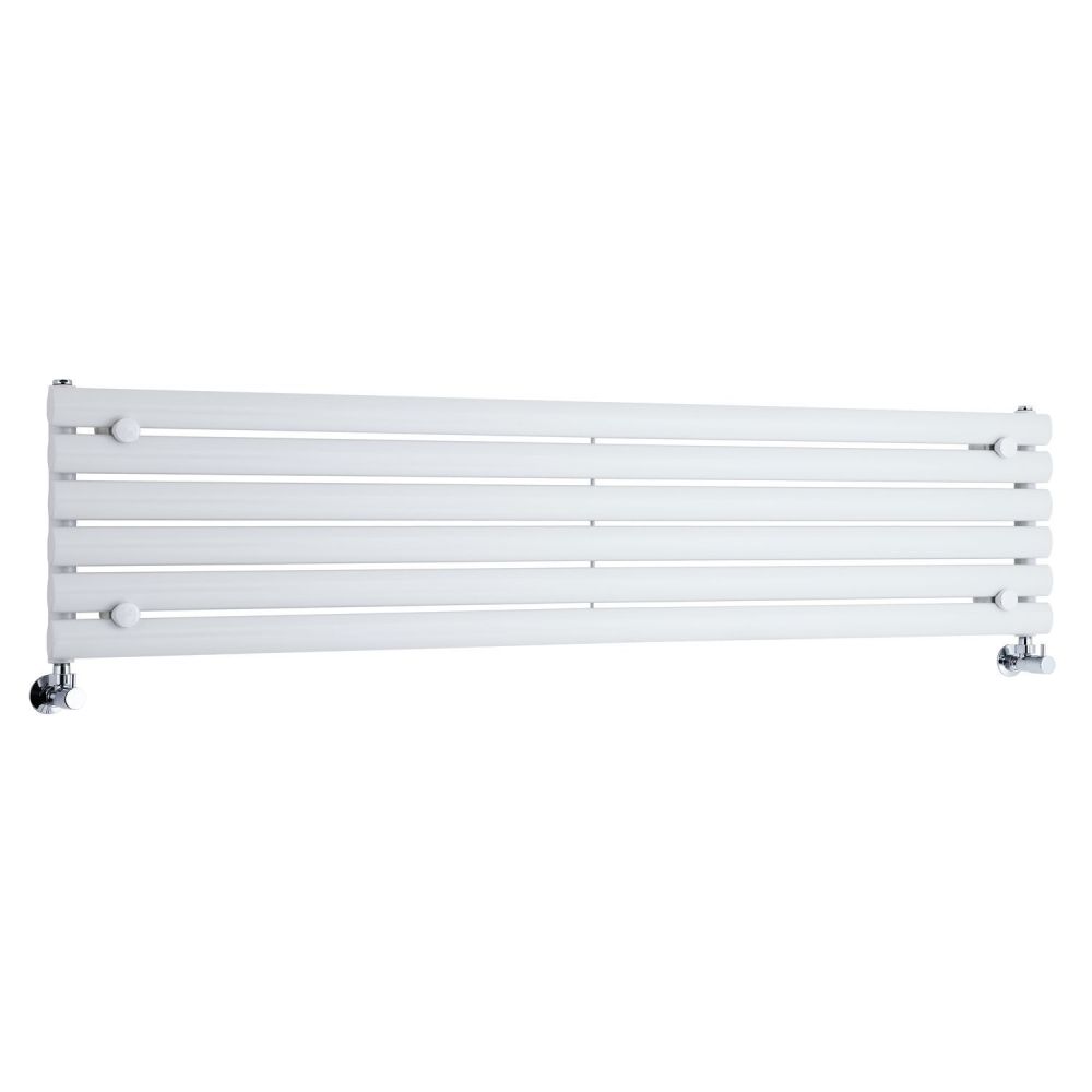 Revive - White Horizontal Single-Panel Designer Radiator - 14" x 63"