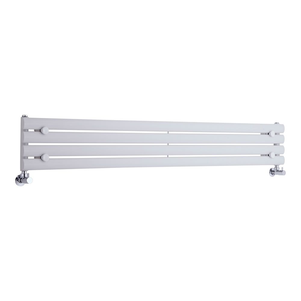 Revive - White Horizontal Single-Panel Designer Radiator - 9.25" x 63"