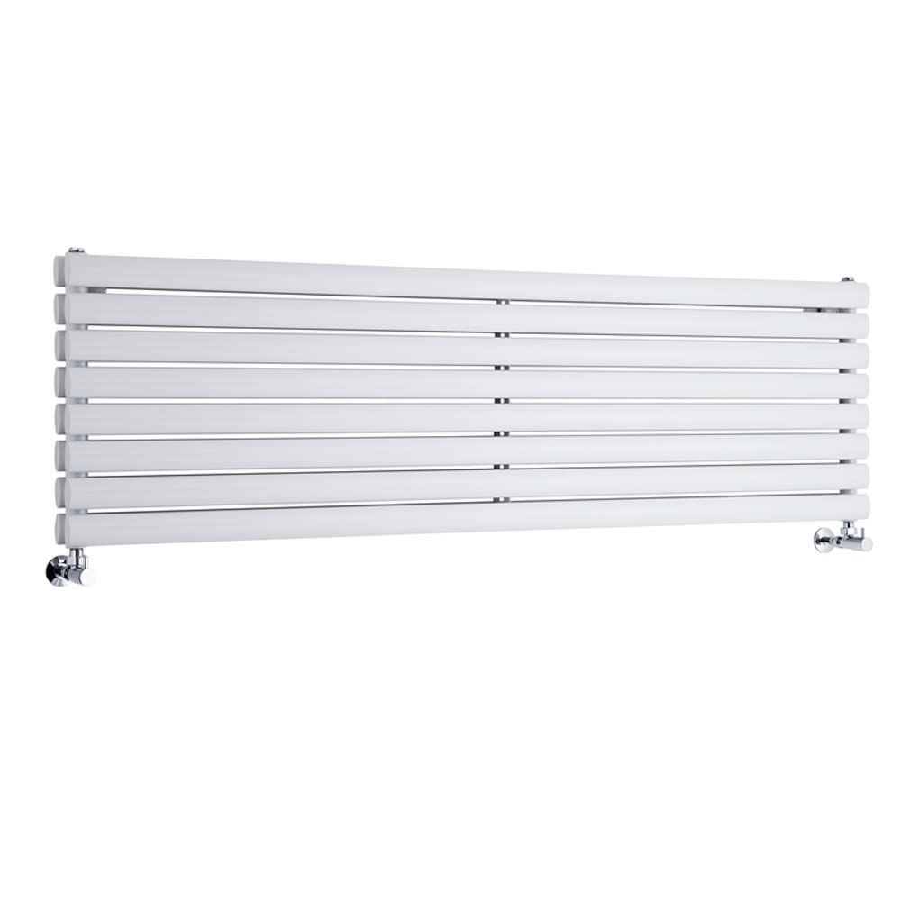 Revive - White Horizontal Double-Panel Designer Radiator - 18.5" x 63"
