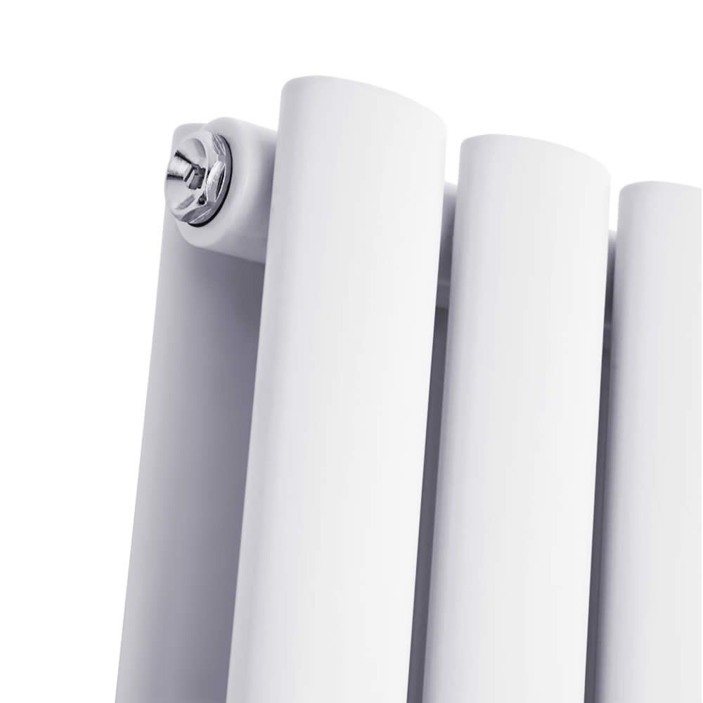 Revive - White Horizontal Double-Panel Designer Radiator - 25" x 55.75"