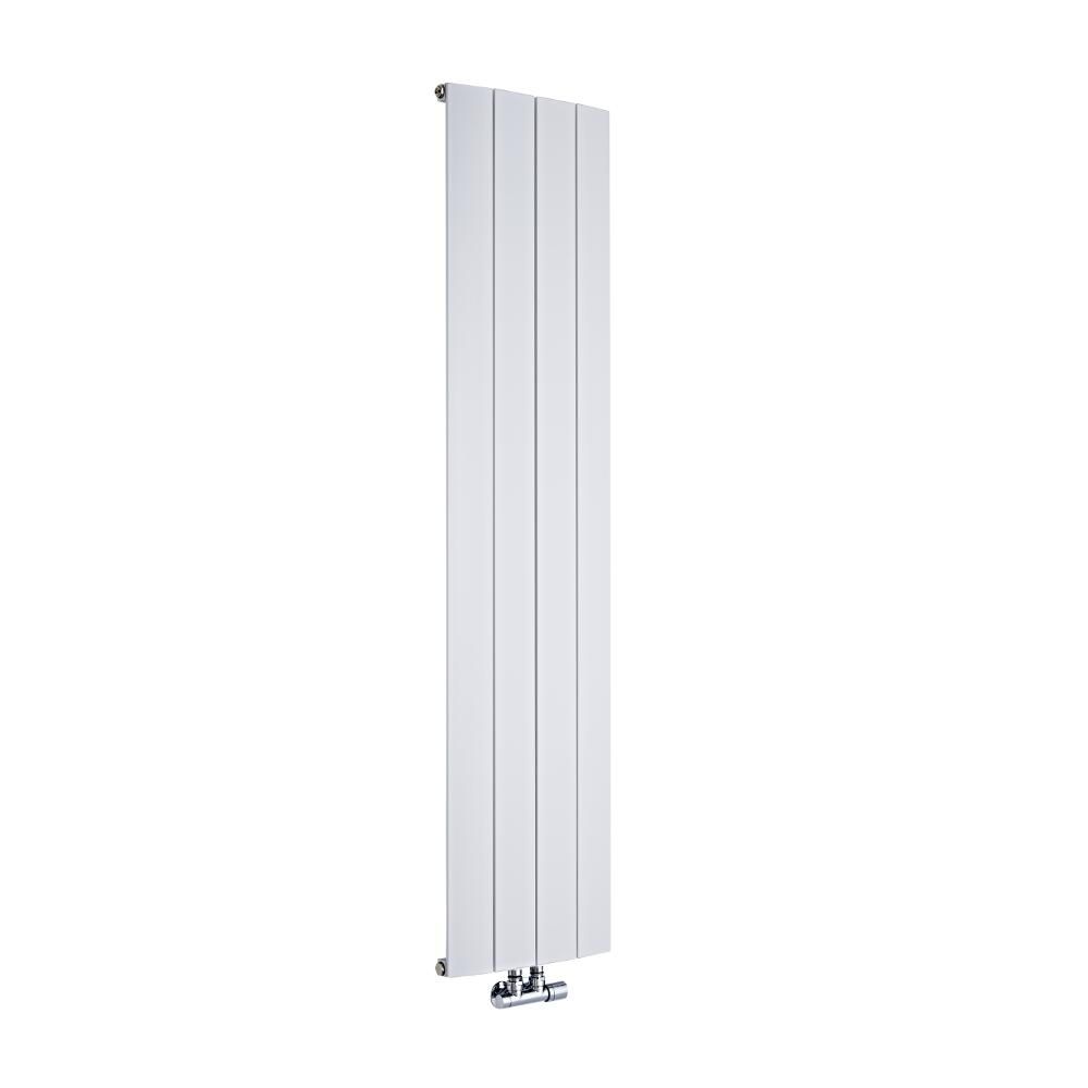 Aurora - White Aluminum Vertical Designer Radiator - 63" x 14.75"