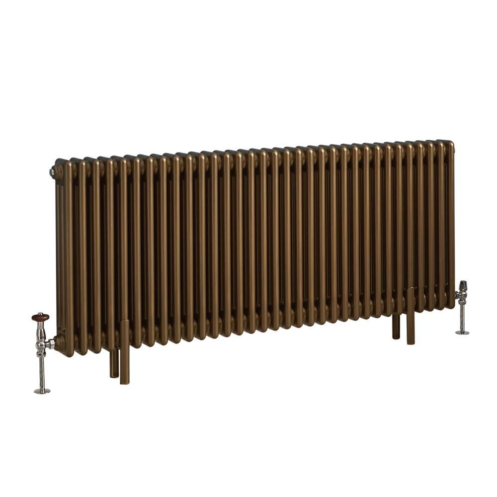 Regent - Metallic Bronze Horizontal 3-Column Traditional Cast-Iron ...