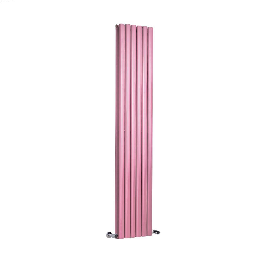 Revive - Pink Vertical Double-Panel Designer Radiator - All Sizes