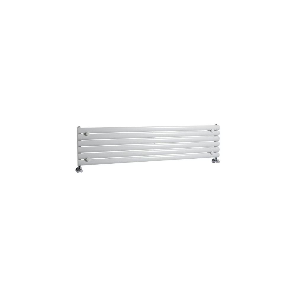 Revive - White Horizontal Single-Panel Designer Radiator - 14" x 70"