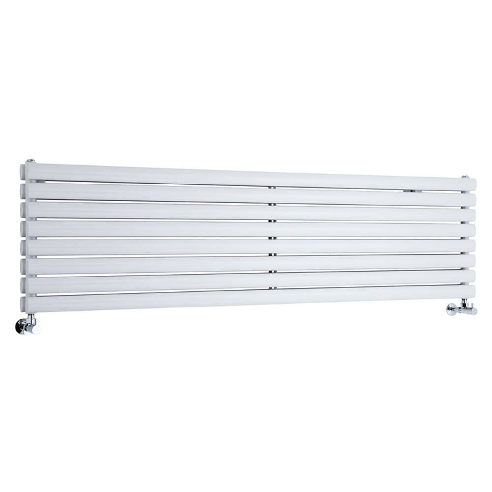 Revive - White Horizontal Double-Panel Designer Radiator - 18.5" x 70"